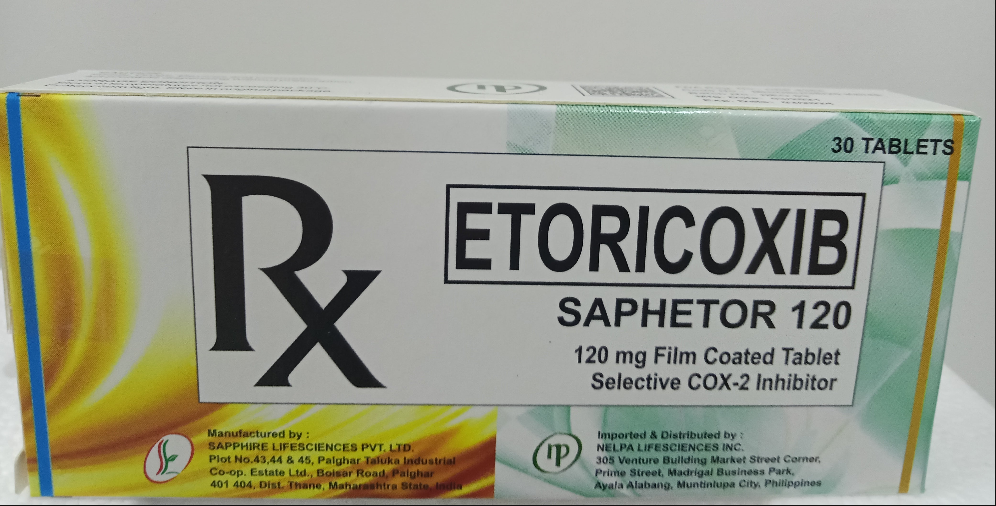 Saphetor (Etoricoxib) – THOG Pharmacy Co