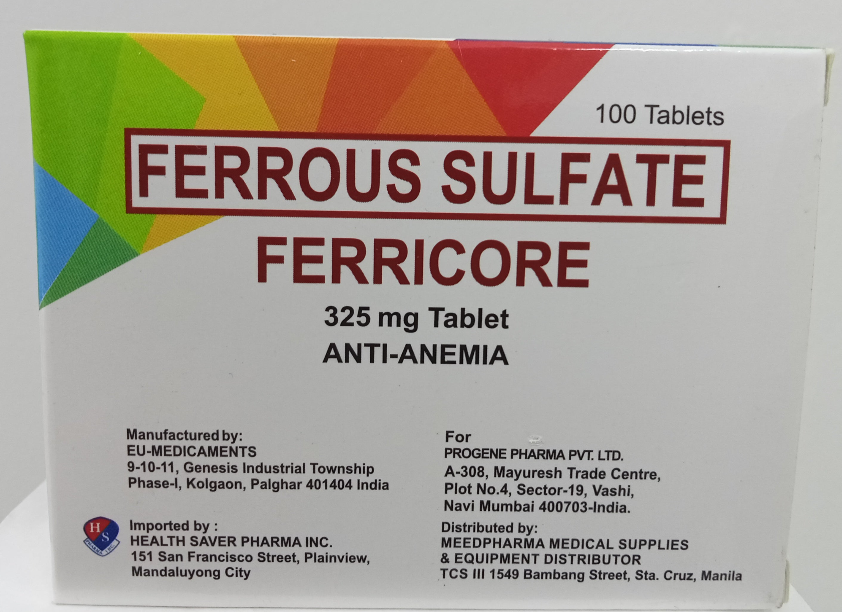 Ferricore (Ferrous Sulfate) – THOG Pharmacy Co