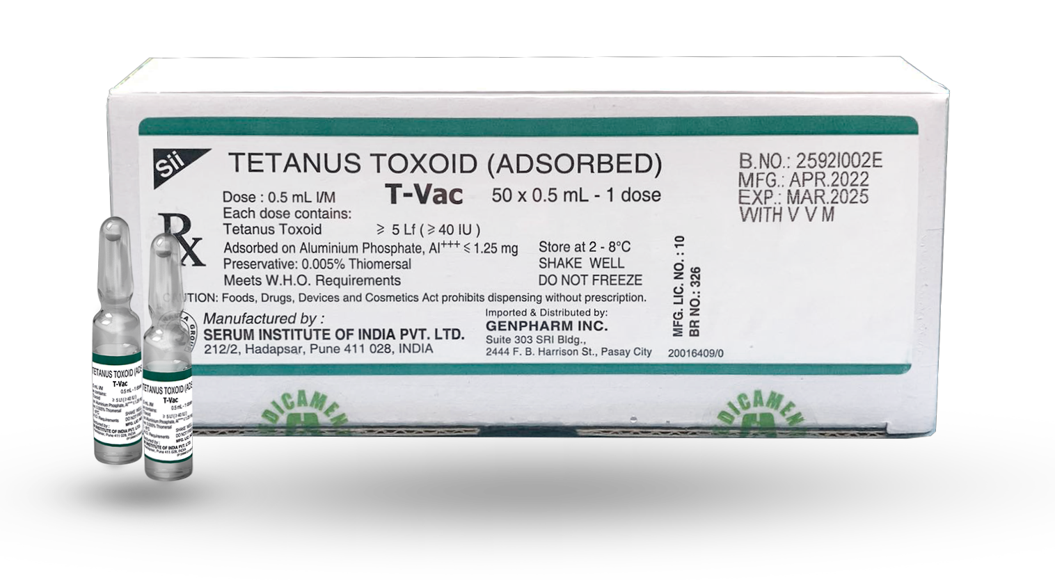 T-Vac (Absorbed Tetanus Toxoid) – THOG Pharmacy Co