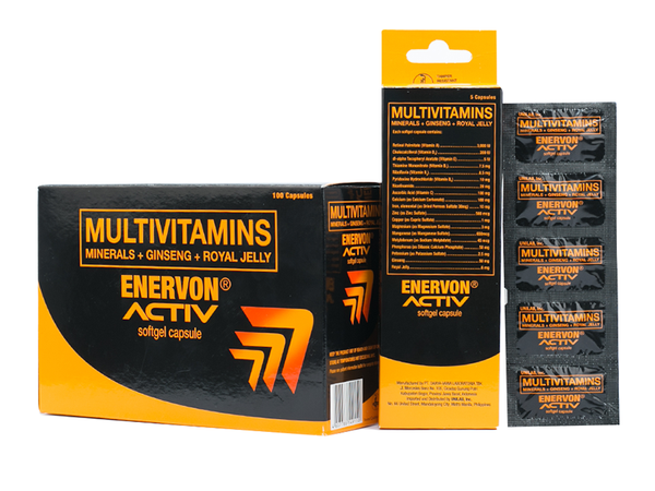 Enervon Activ (Multivitamins + Minerals + Ginseng + Royal Jelly) – THOG ...