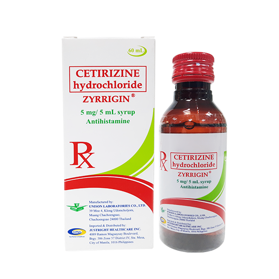 Zyrrigin (Cetirizine Hydrochloride) – THOG Pharmacy Co